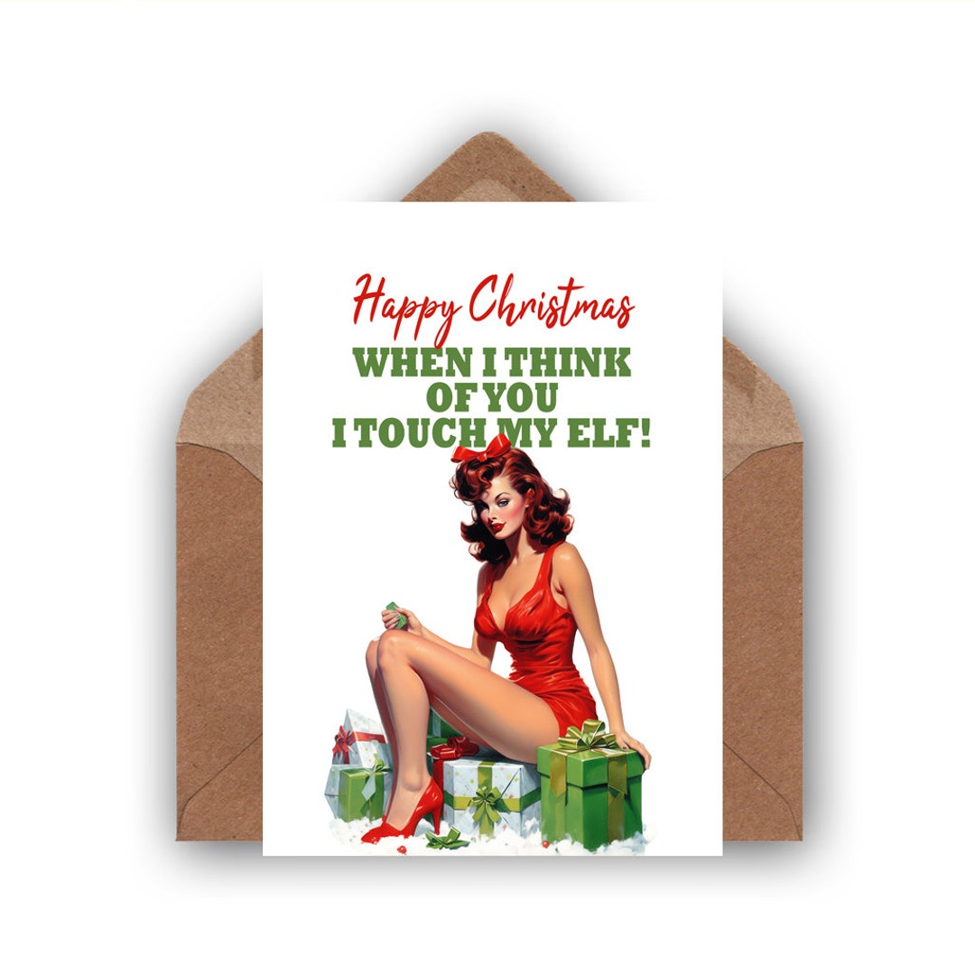 Funny Christmas Card Rude Christmas Card Humorous Xmas Etsy
