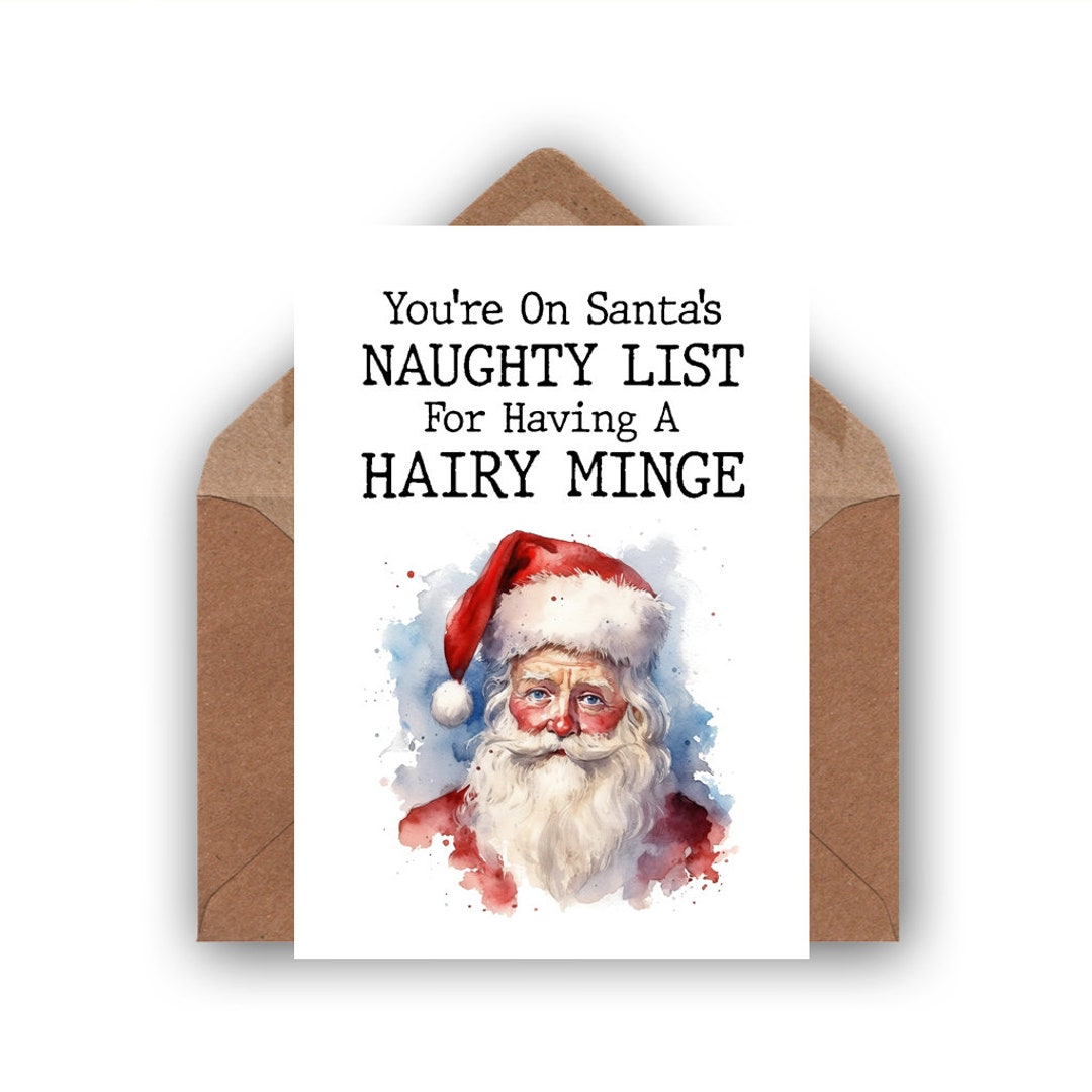 Funny Christmas Card Rude Christmas Card Humorous Xmas Card Offensive ...