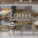 Coffee Types Wallpaper - Removable Wallpaper - Peel and Stick - Cafe ...