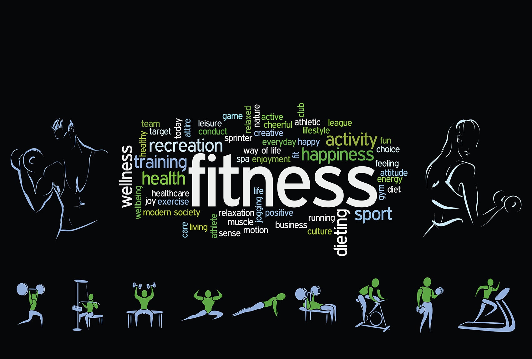 Gym Wallpaper Removable Wallpaper Peel and Stick Fitness Center ...