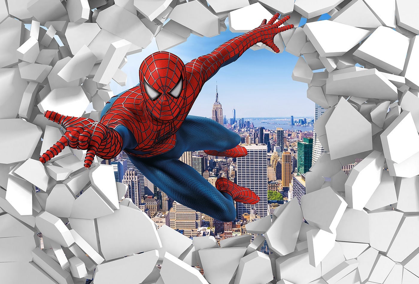 Spiderman Wallpaper - Superheroes Mural - Removable Wallpaper - Peel ...