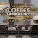 Coffee Types Wallpaper - Removable Wallpaper - Peel and Stick - Cafe ...