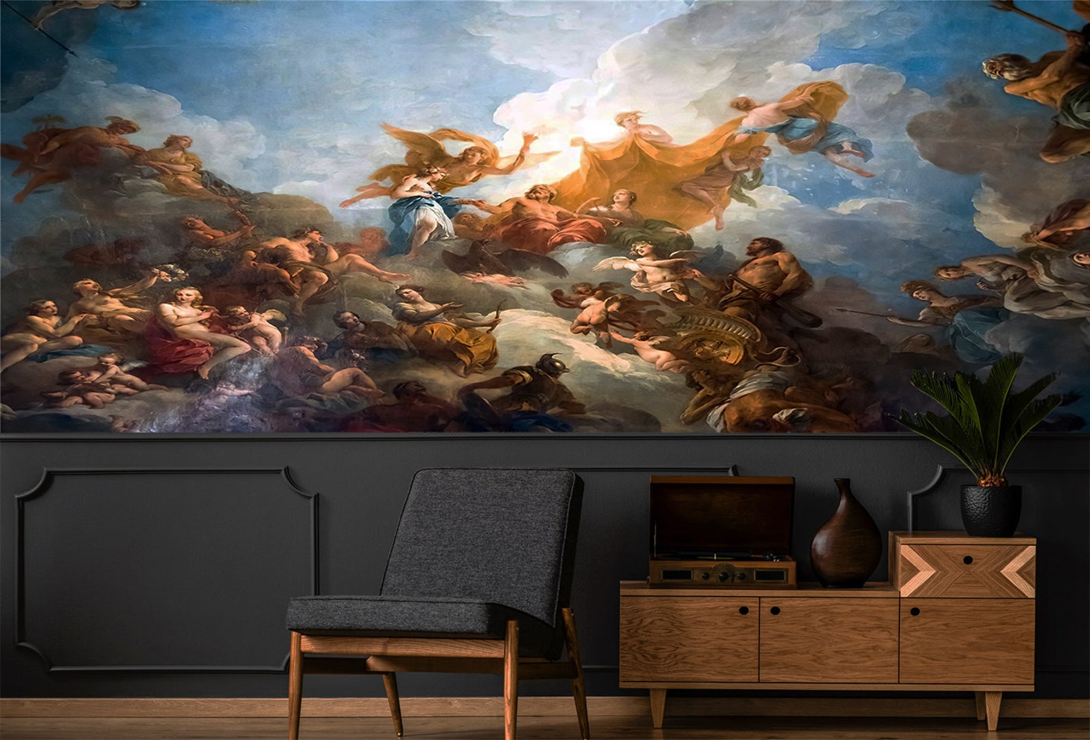 Renaissance Art Wallpaper Removable Wallpaper Peel and Stick Ceiling ...