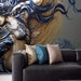3D Embossed Lady Wallpaper- Painting Art Wallpaper - Removable ...