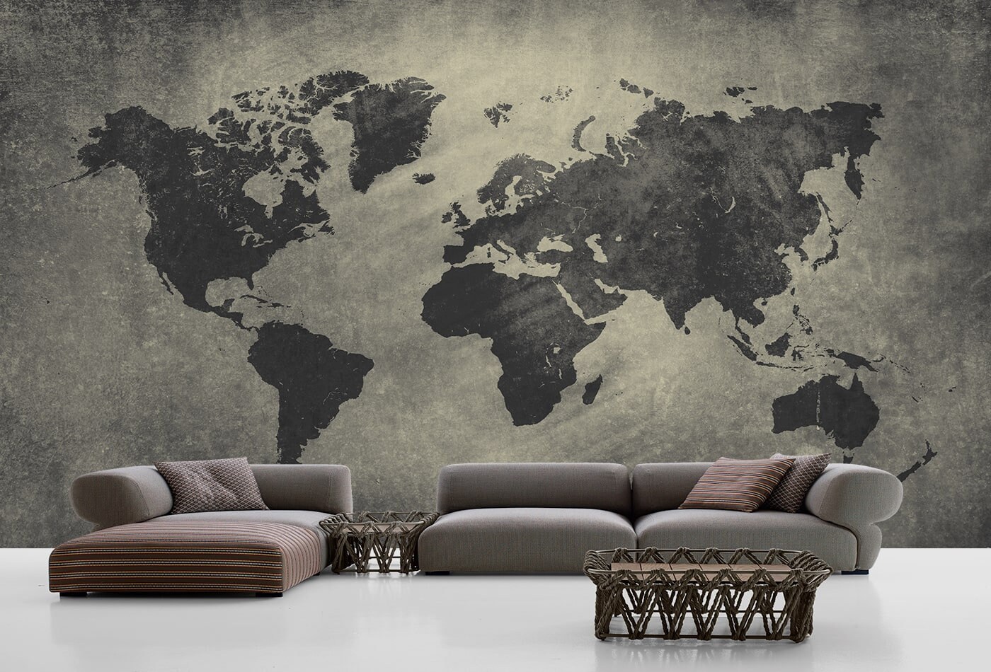 World Map Wallpaper Removable Wallpaper Peel and Stick World Map Mural ...