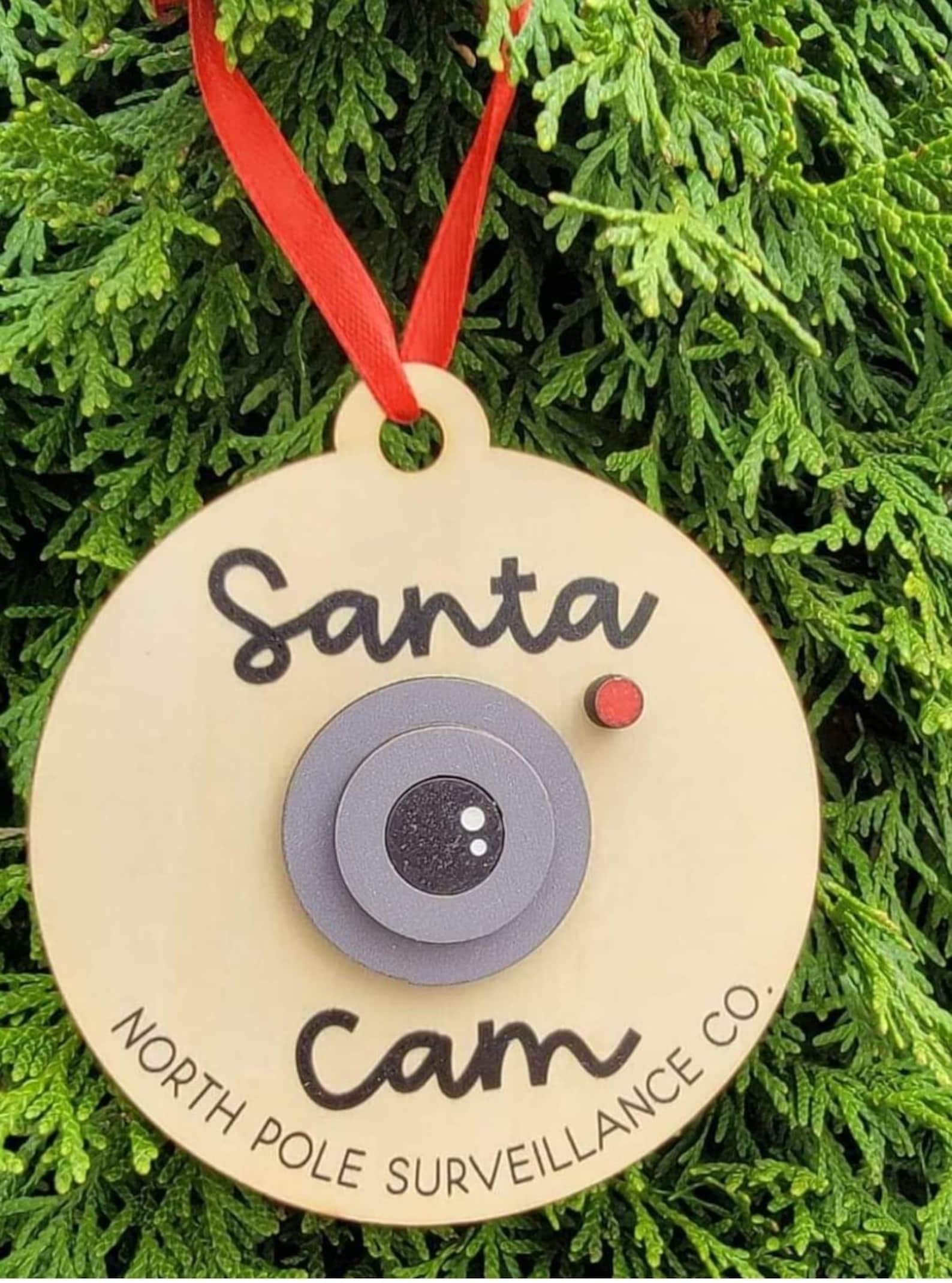 Santa Cam Ornament, Santa Cam Magnet, North Pole Surveillance Co ...