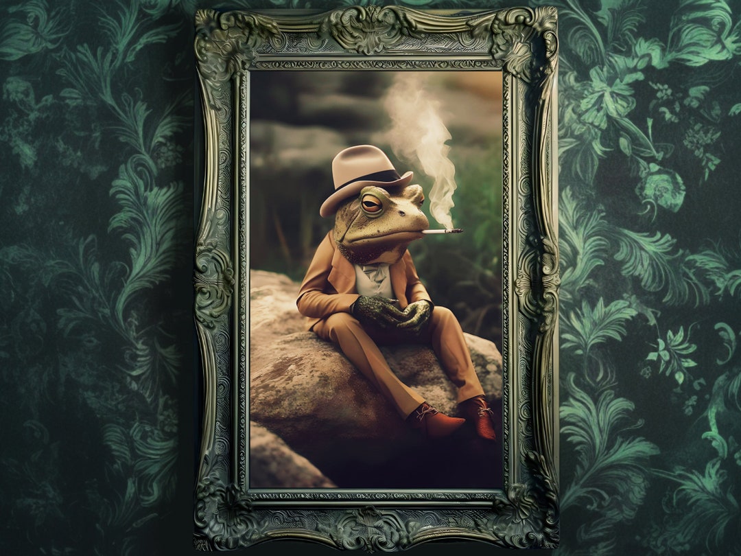 Froggy Break Vintage Poster, Artistic Wall Art, Photography Print, XIX ...