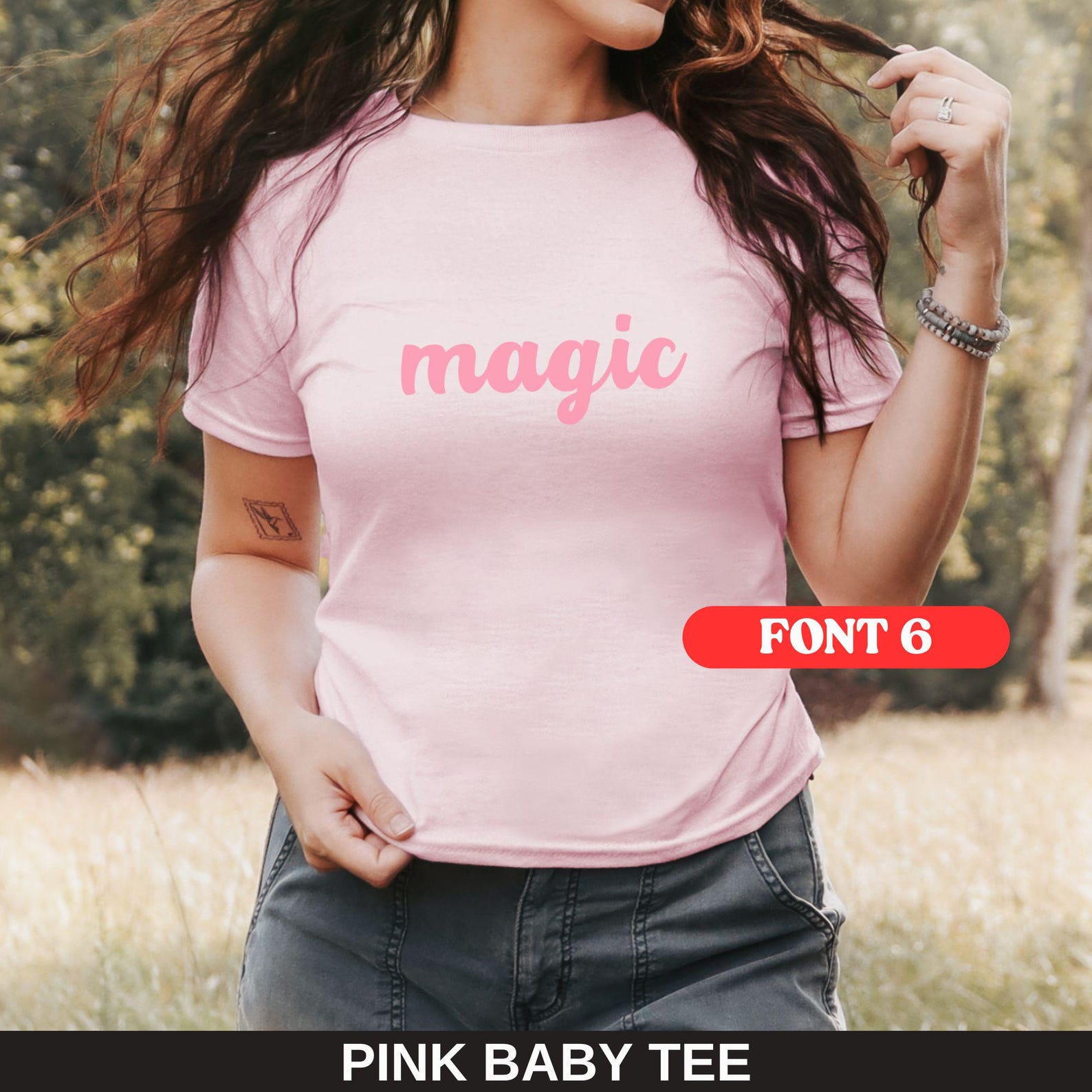Custom Y2K Babytee, Custom Text Baby Tee, Cute Y2K Aesthetics, Y2K ...