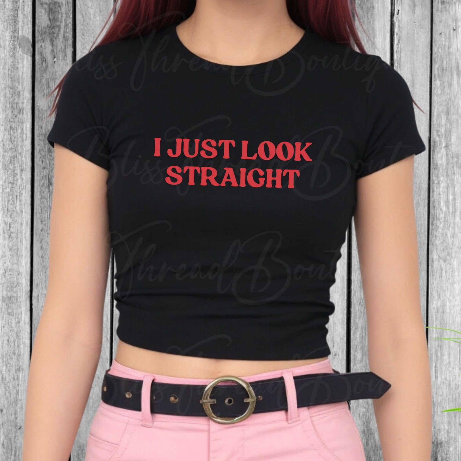 I Just Look Straight Y2K Babytee, Gay Baby Tee, Cute Y2K Aesthetic ...