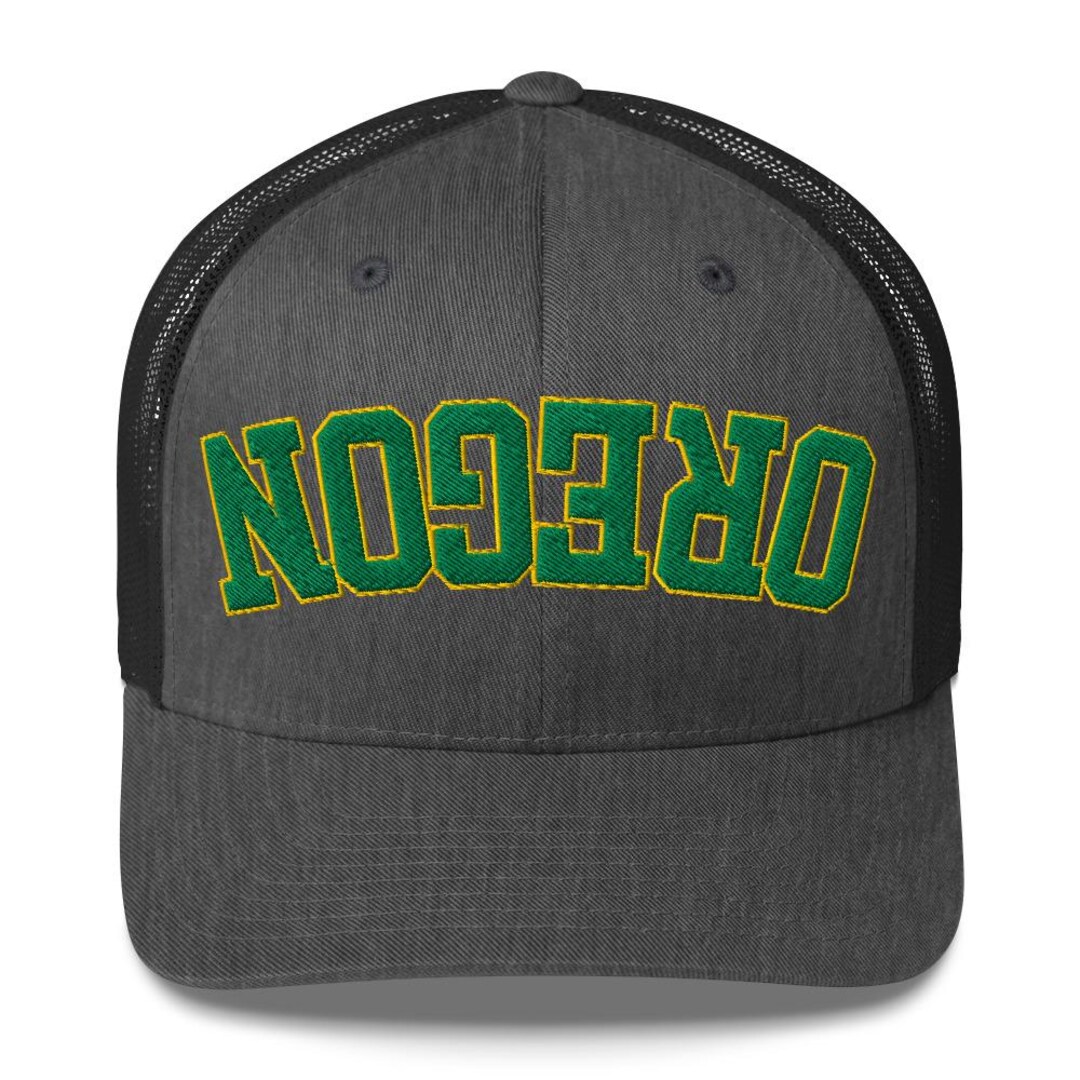 Oregon Hat – Multicolor Upside Down Embroidered Trucker Cap - Etsy