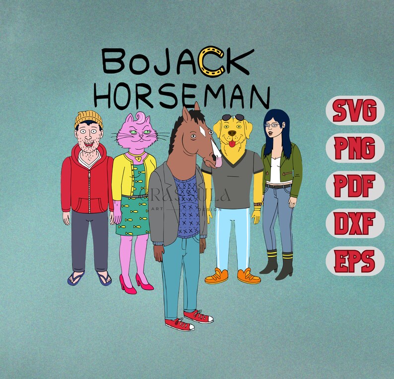 Bojack Horseman SVG, for Cricut, for Laser, Print, Shirt Design ...