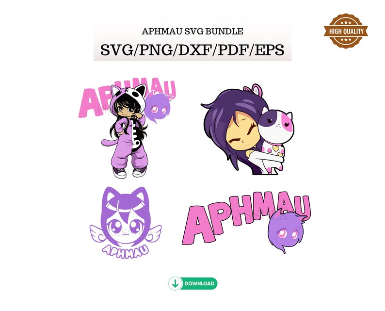 Aphmau Bundle Svg/png/dxf/eps/pdf, for Cricut, for Laser, Shirt Design ...