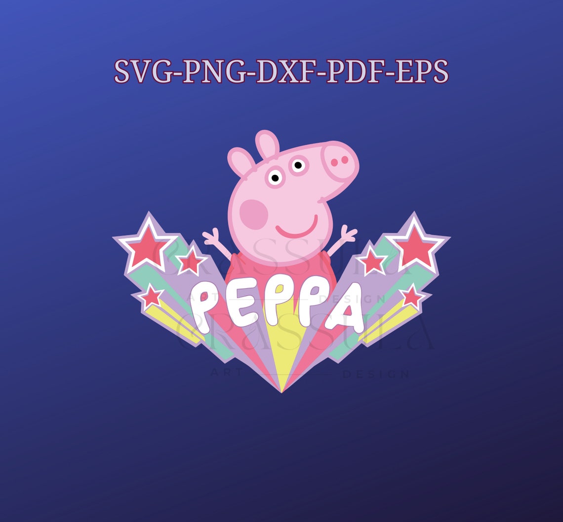 Peppa SVG, Kids Peppa, for Cricut, for Laser, for Shirts, Cut Files Svg ...
