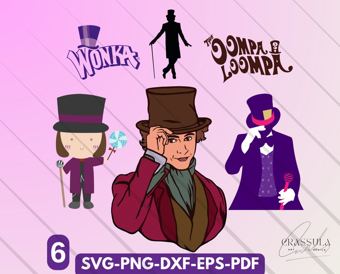Willy Wonka SVG Bundle,png,vector Files, Oompa Loompa Logo, Wonka ...