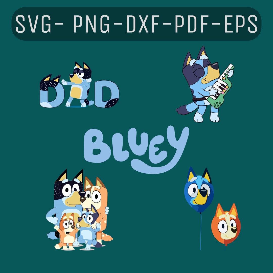 Bluey Svg Bundle, Bluey Logo, Bluey T-shirt, for Cricut, for Laser ...