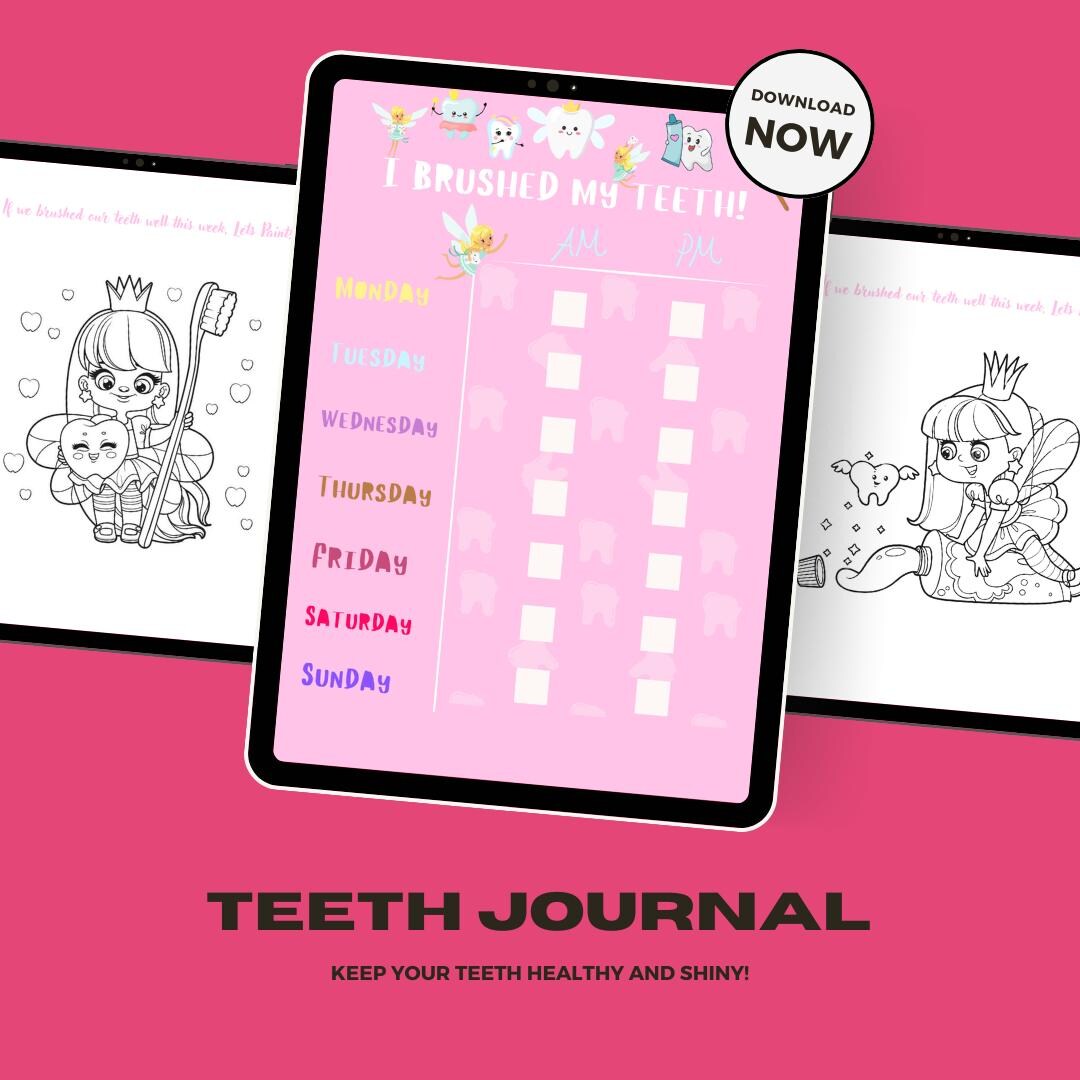 Magical Tooth Brushing Chart for Girls - Fun & Interactive Dental ...