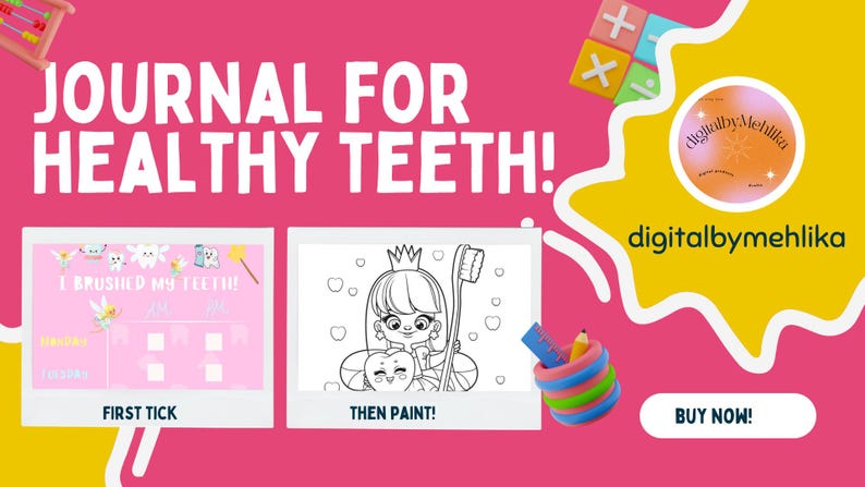 Magical Tooth Brushing Chart for Girls - Fun & Interactive Dental ...