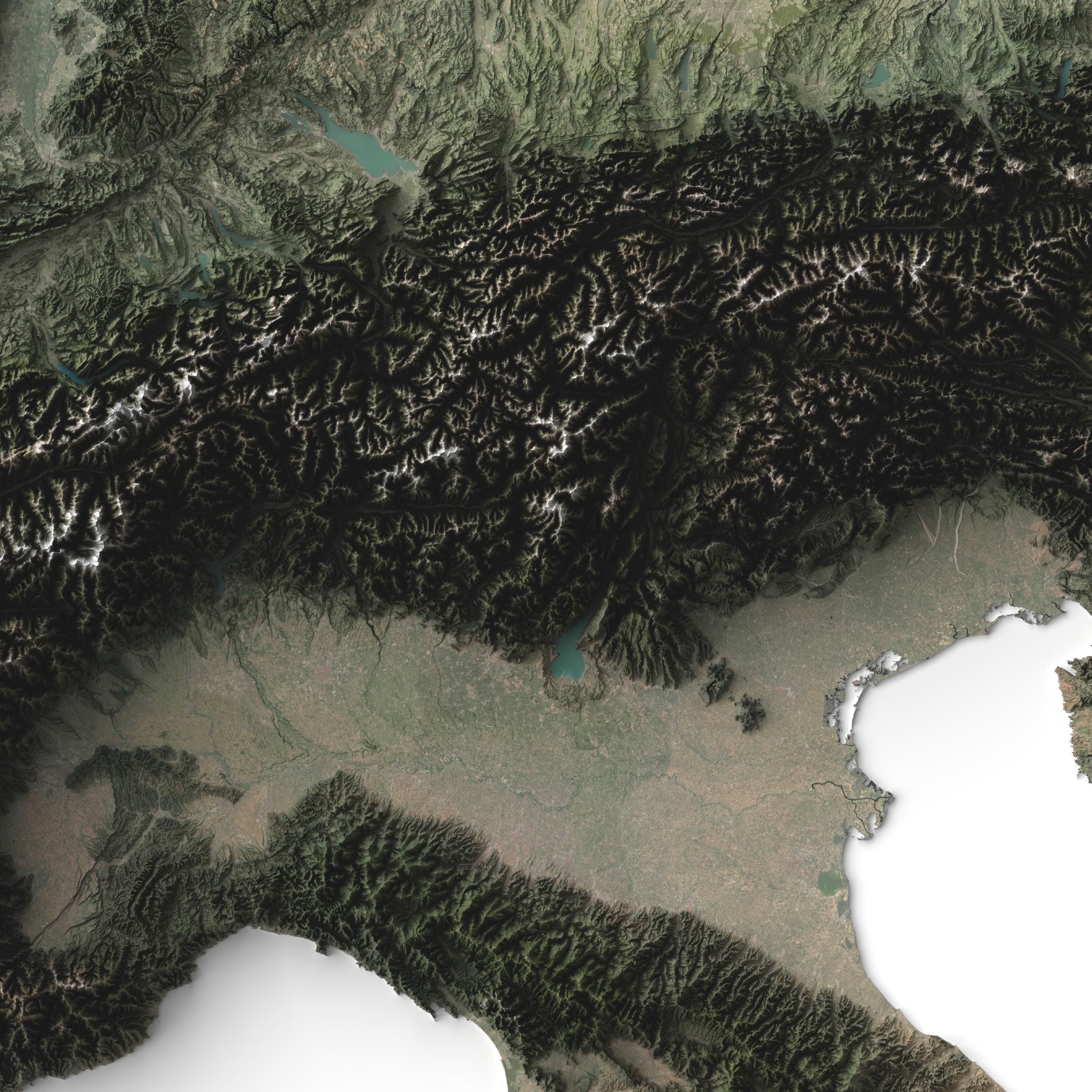 Shaded Relief Map Digital Files | Modern Topographic Art - Etsy