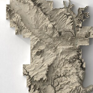 Arches National Park Map Print | Modern Topographic Wall Art | Giclée ...