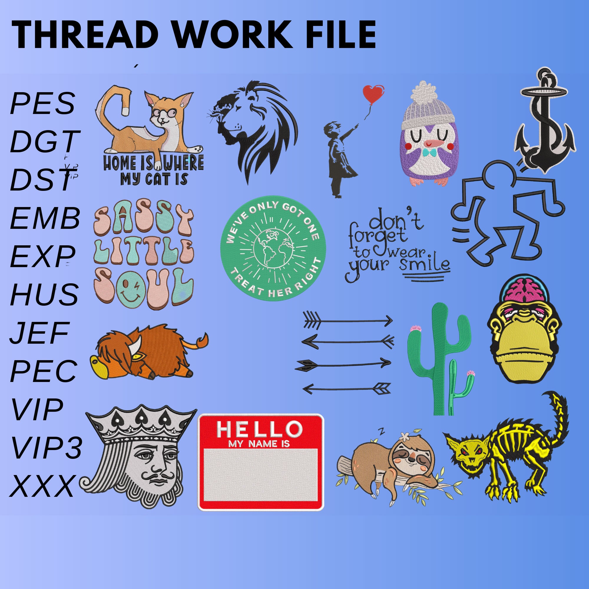 Bundle 500 Embroidery Design All the Shop. Pack of Machine - Etsy