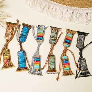 Bohemian Watch Band • Handmade Bracelet Wrist Strap 38mm-41mm 42mm-49mm ...