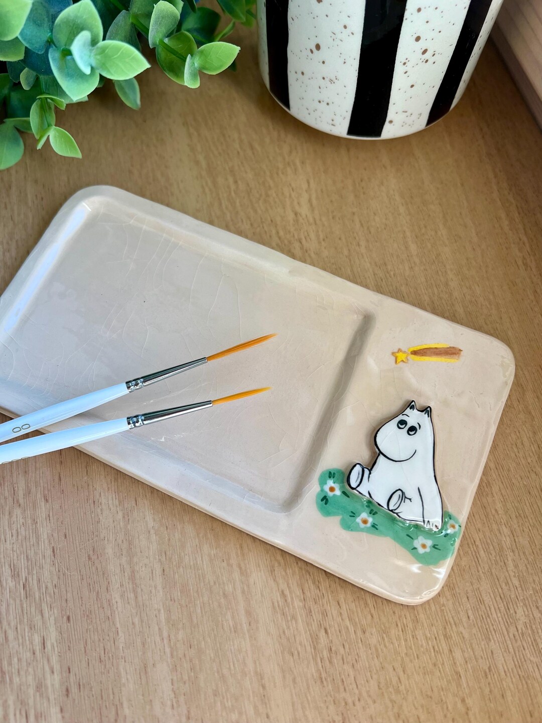 Handbuilt Ceramic Palette Moomin, Palette or Dish for Jewelry - Etsy
