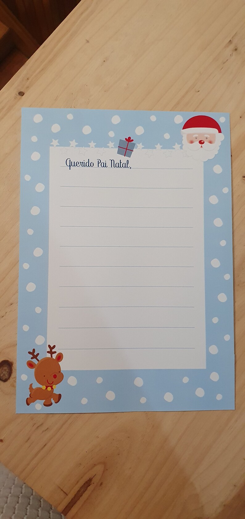 Carta Pai Natal - Etsy