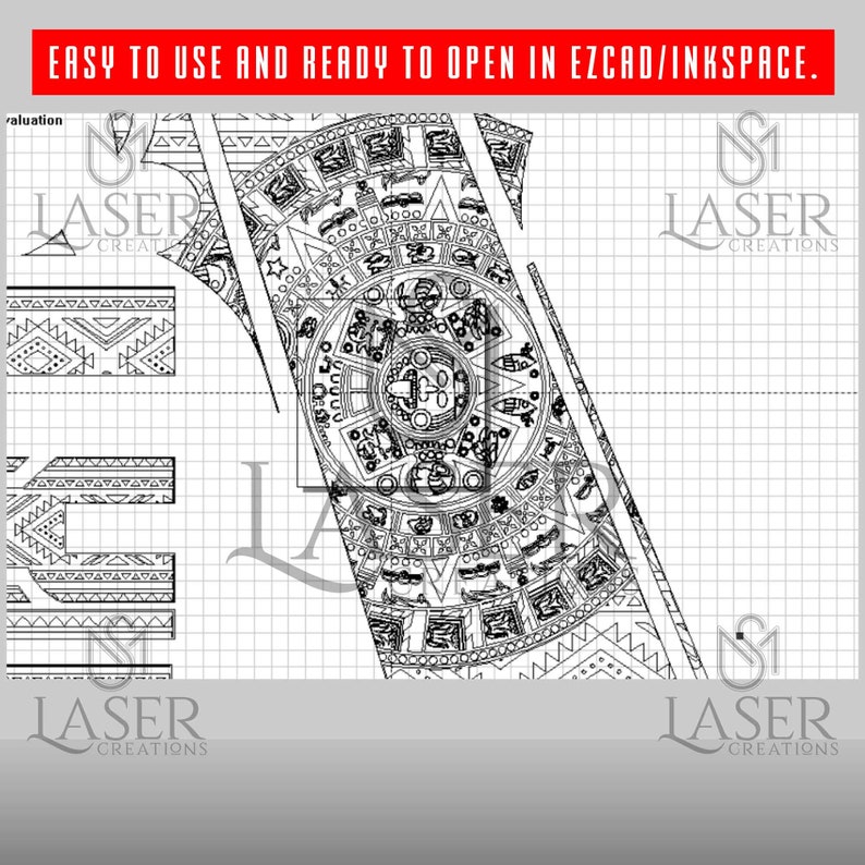 Colt Govment Aztec Design Gun Engraving Files,pistol Engrave,vector ...