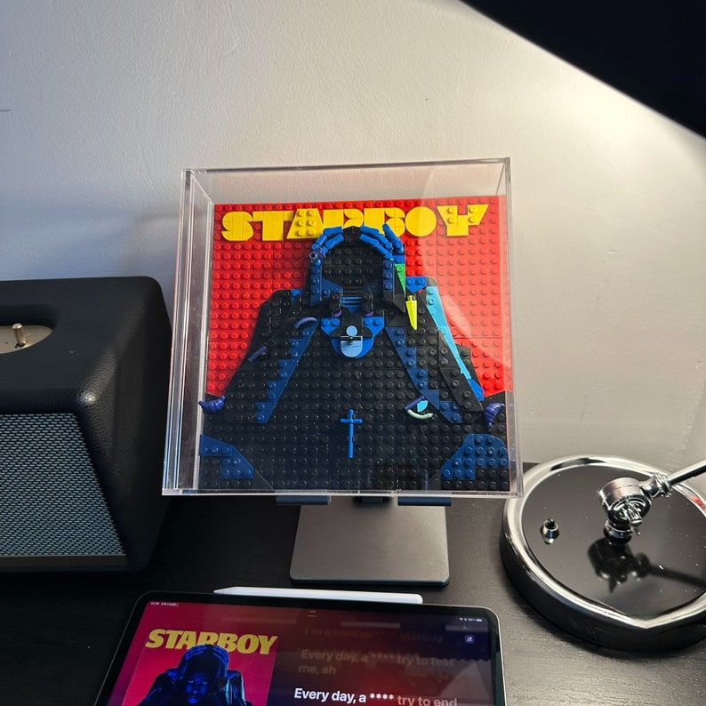The Weeknd Starboy Album Cover Lego Very Collectible and - Etsy