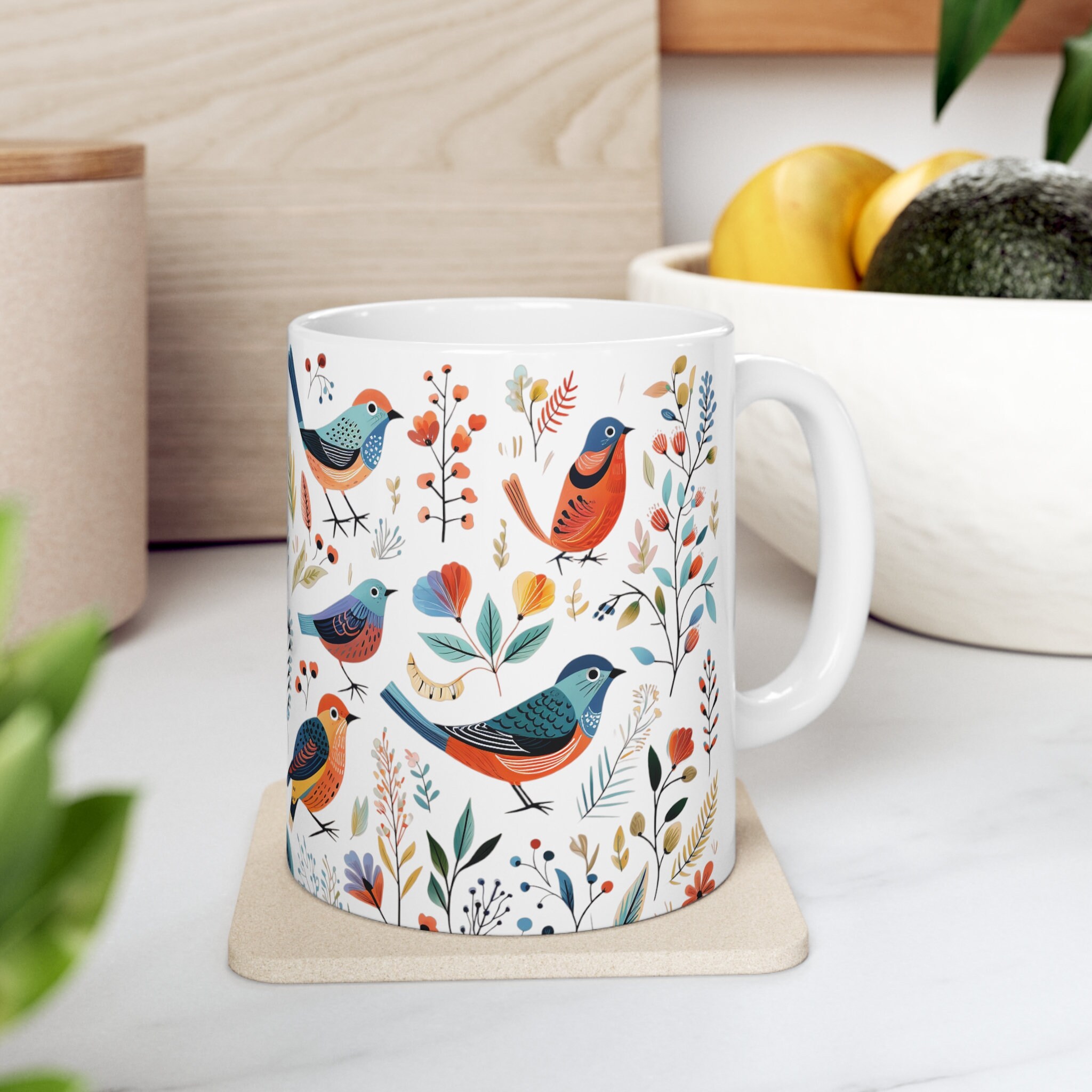 Birds Mug Birds Mug Birds Gifts Animal Mug Birds Coffee - Etsy