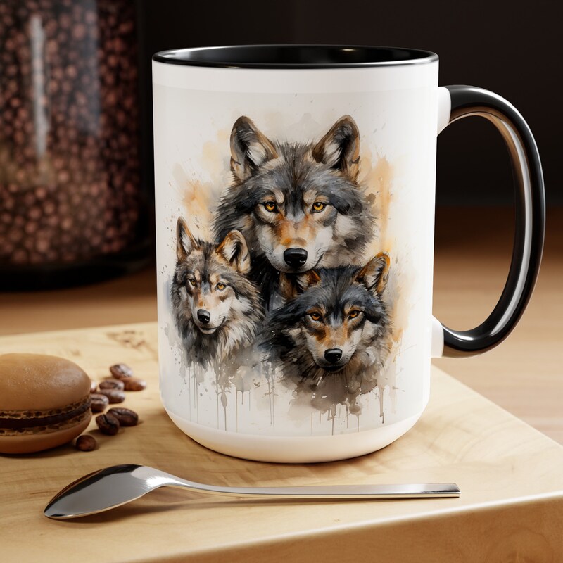 Wolf Coffee Mug - Etsy