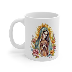 La Virgen Maria Mug, Virgin Mary Mug,virgen De Guadalupe Mug,virgen De ...