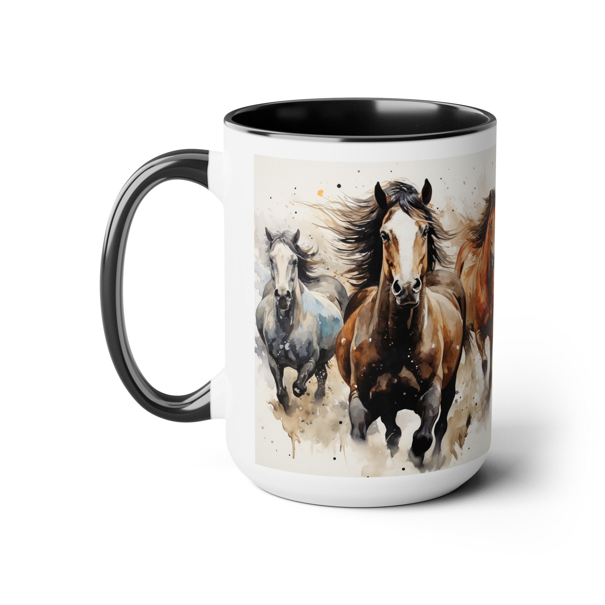 Horses Mug Horses Gifts,15 Oz, Horses Lover Gift, Animal Mug,horses ...