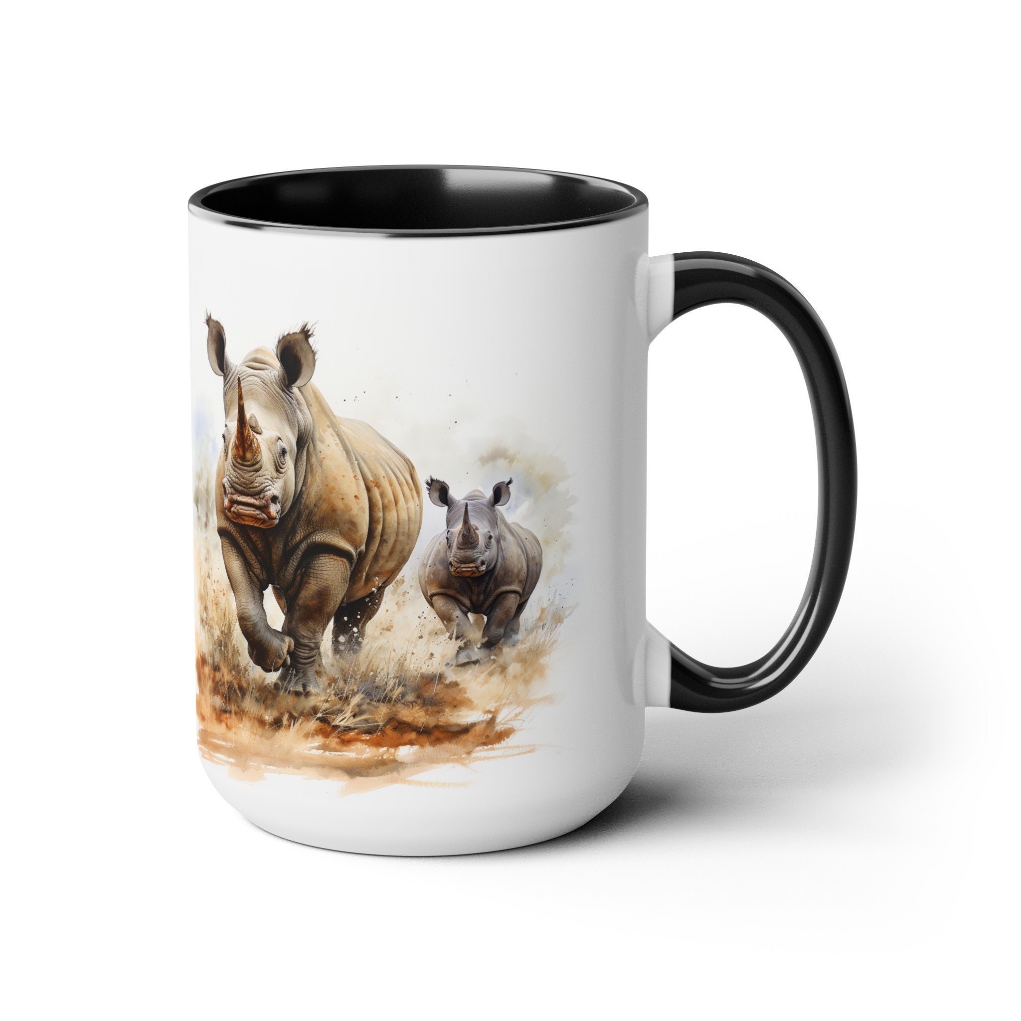 Rhino Majesty Mug,15 Oz, Rhino Gifts, Rhino Lover Gift, Animal Mug ...