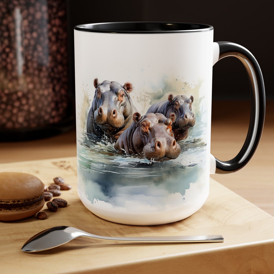 Hippos Haven Mug,15 Oz,hippos Gifts, Hippos Lover Gift, Animal Mug ...