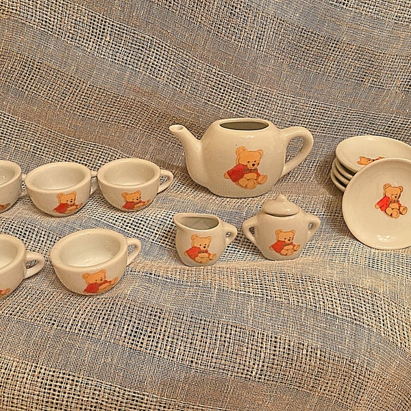 Bear Tea Set - Etsy