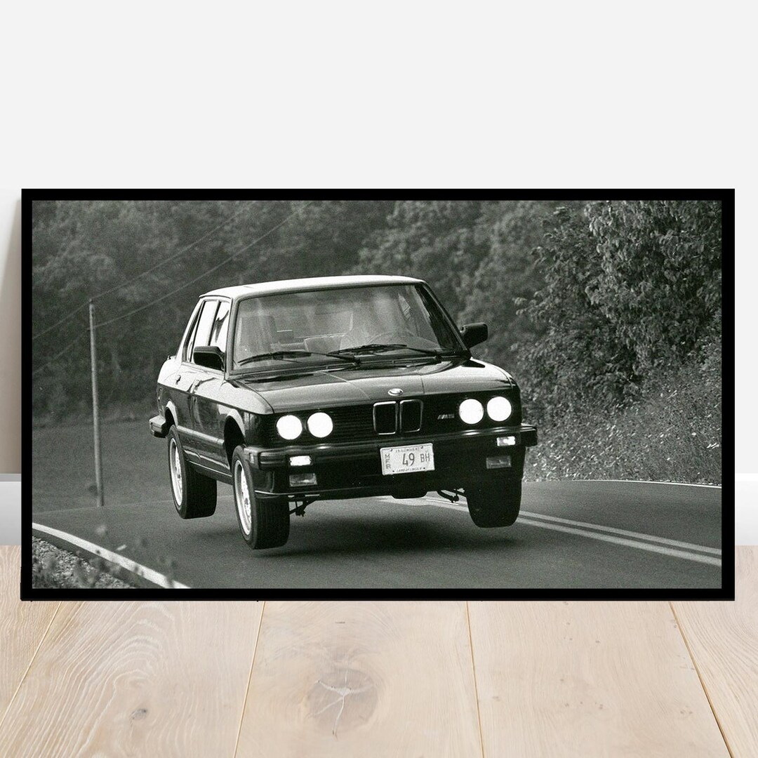 Retro BMW M5 E28 E34 Car Poster Print Vintage Artwork - Etsy