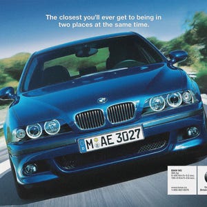 BMW Vintage Poster E39 M5 Original Car Wall Art Print - Etsy