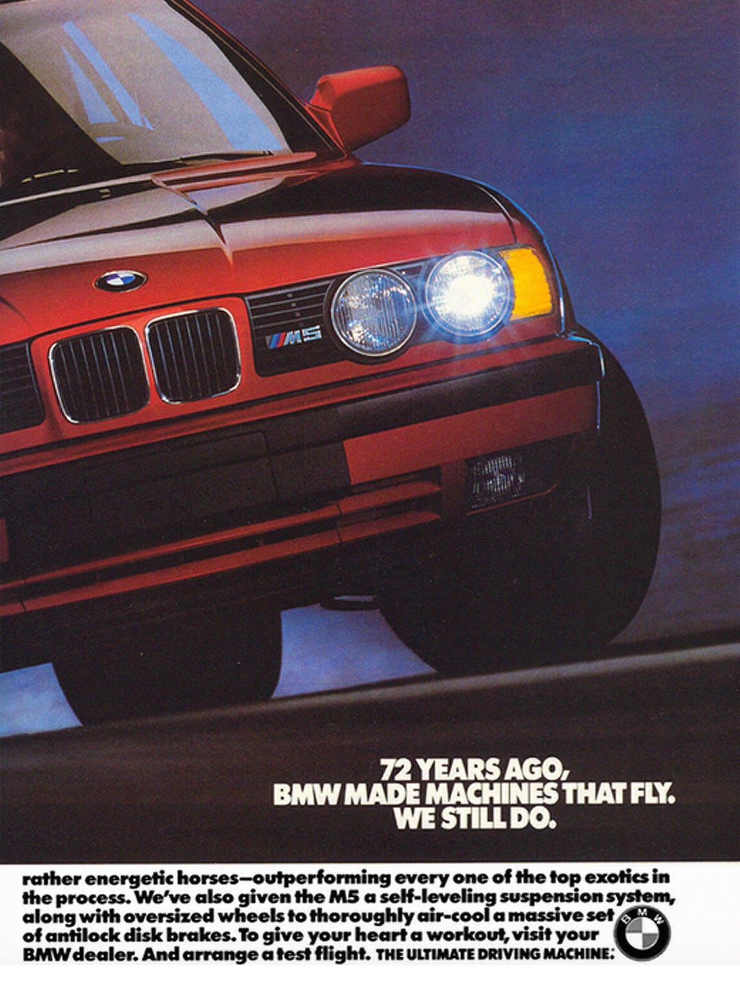BMW E34 M5 Retro Car Print Brochure Poster - Etsy