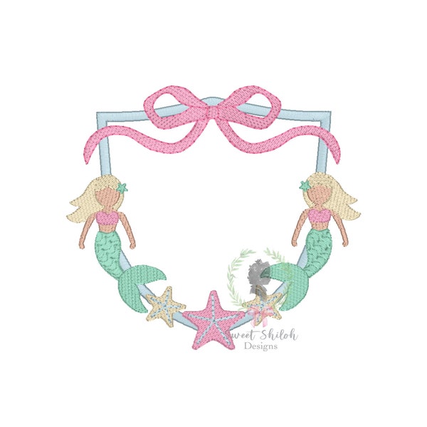 Mermaid Monogram - Etsy