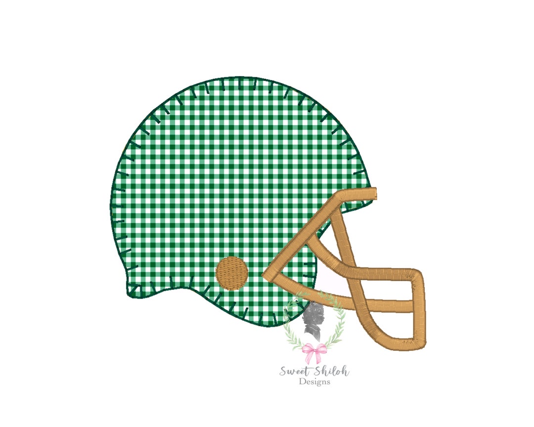 Applique Football Helmet Embroidery Design, Football Game Day Design ...