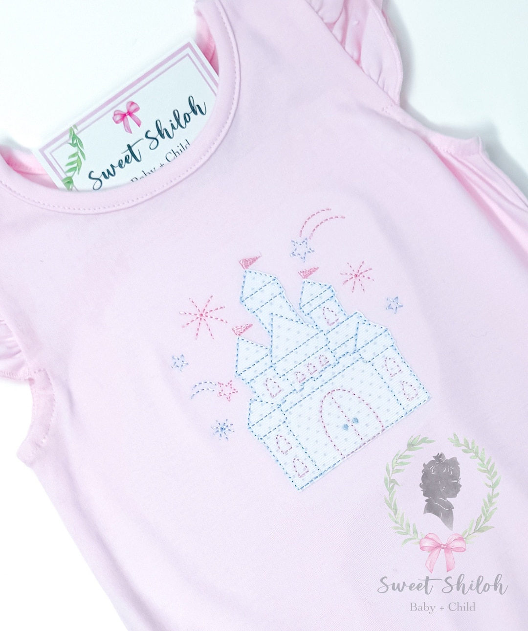 Fairytale Castle Embroidery Design, Applique Princess Castle Embroidery ...