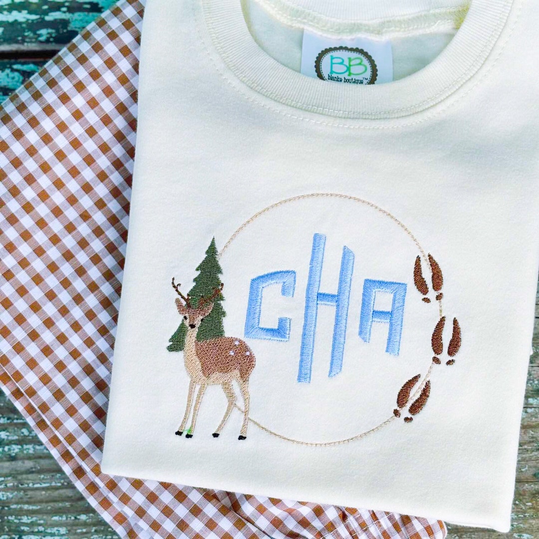 Deer Monogram Frame Design, Deer Track Frame Design, Deer Hunting ...