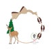 Deer Monogram Frame Design, Deer Frame With Bow Design, Deer Hunting ...