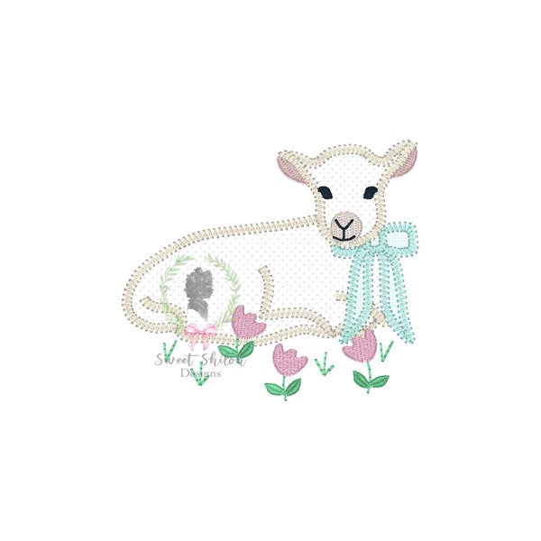 Lamb Embroidery - Etsy