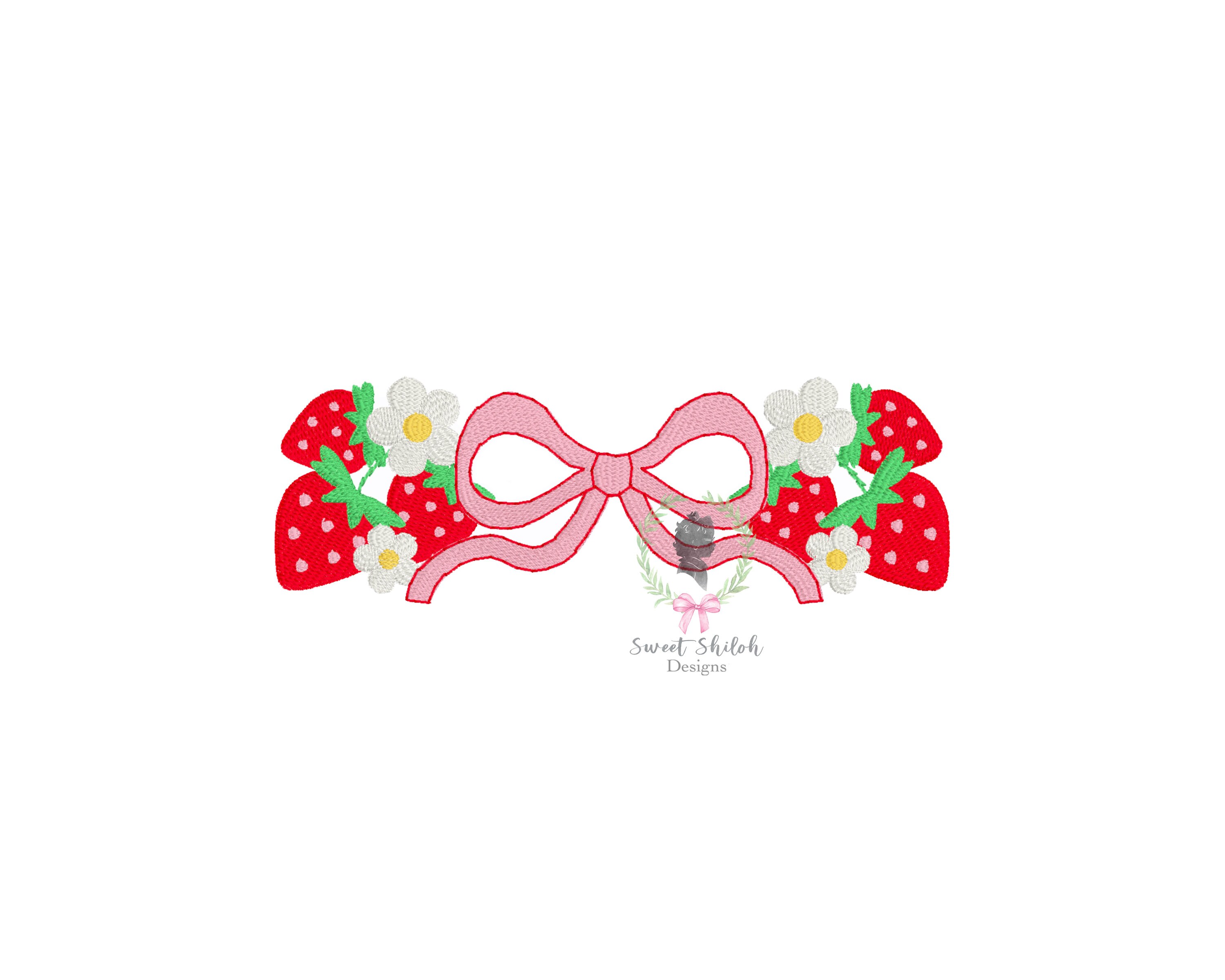 Floral Strawberry Frame Design, Strawberry Monogram Frame Embroidery ...