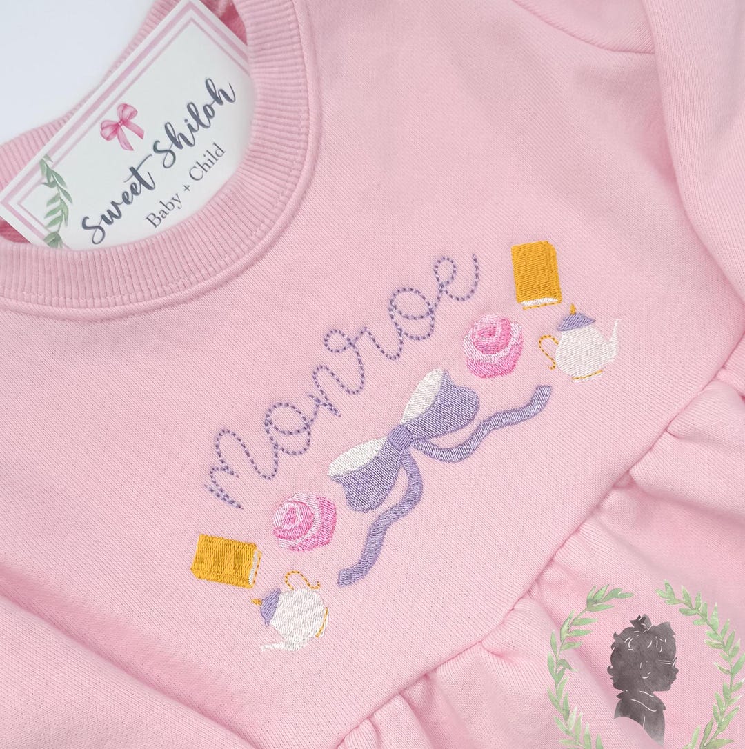 Storybook Princess Monogram Frame Embroidery Design, Teapot Frame ...