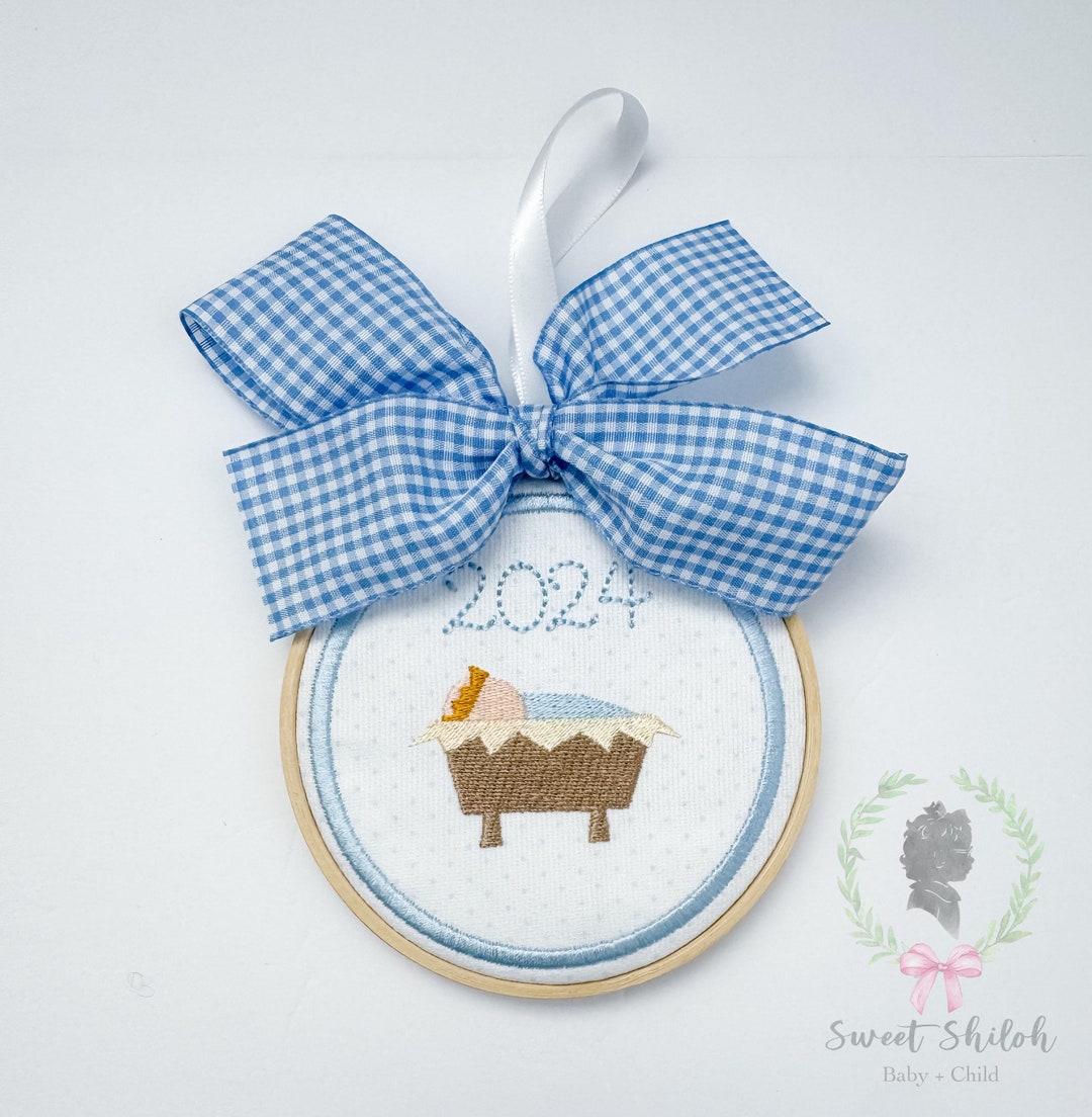 Christmas Manger Embroidery Design, Mini Fill Baby Jesus Design ...