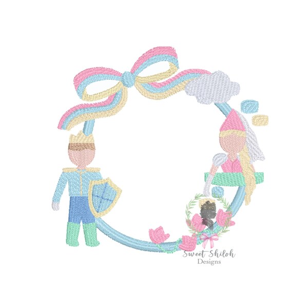 Princess Embroidery Design - Etsy