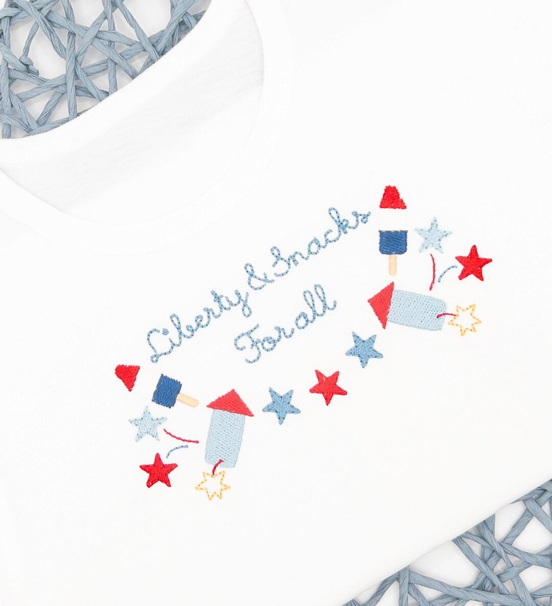 Firecracker Popsicle Embroidery Design, Firework Fill Stitch Frame ...